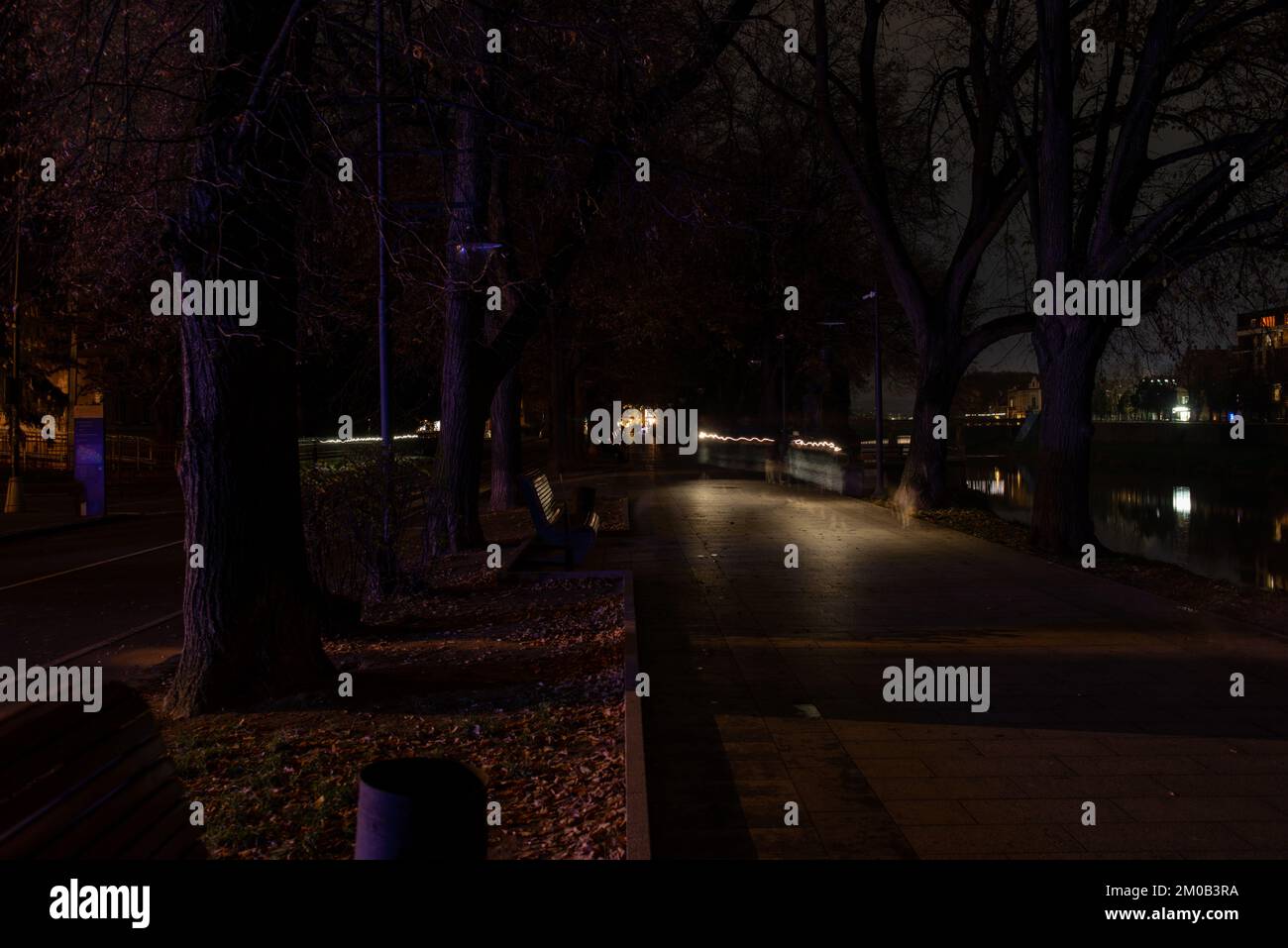 Blackout in the Ukraine streets without street lighting Stock Photo - Alamy