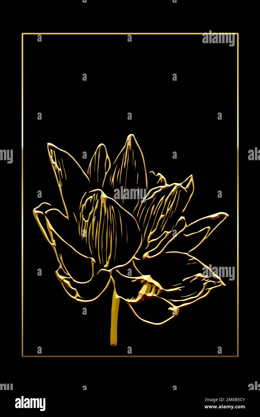 Luxurious 3D background with embossed gold pattern for use on Happy ...