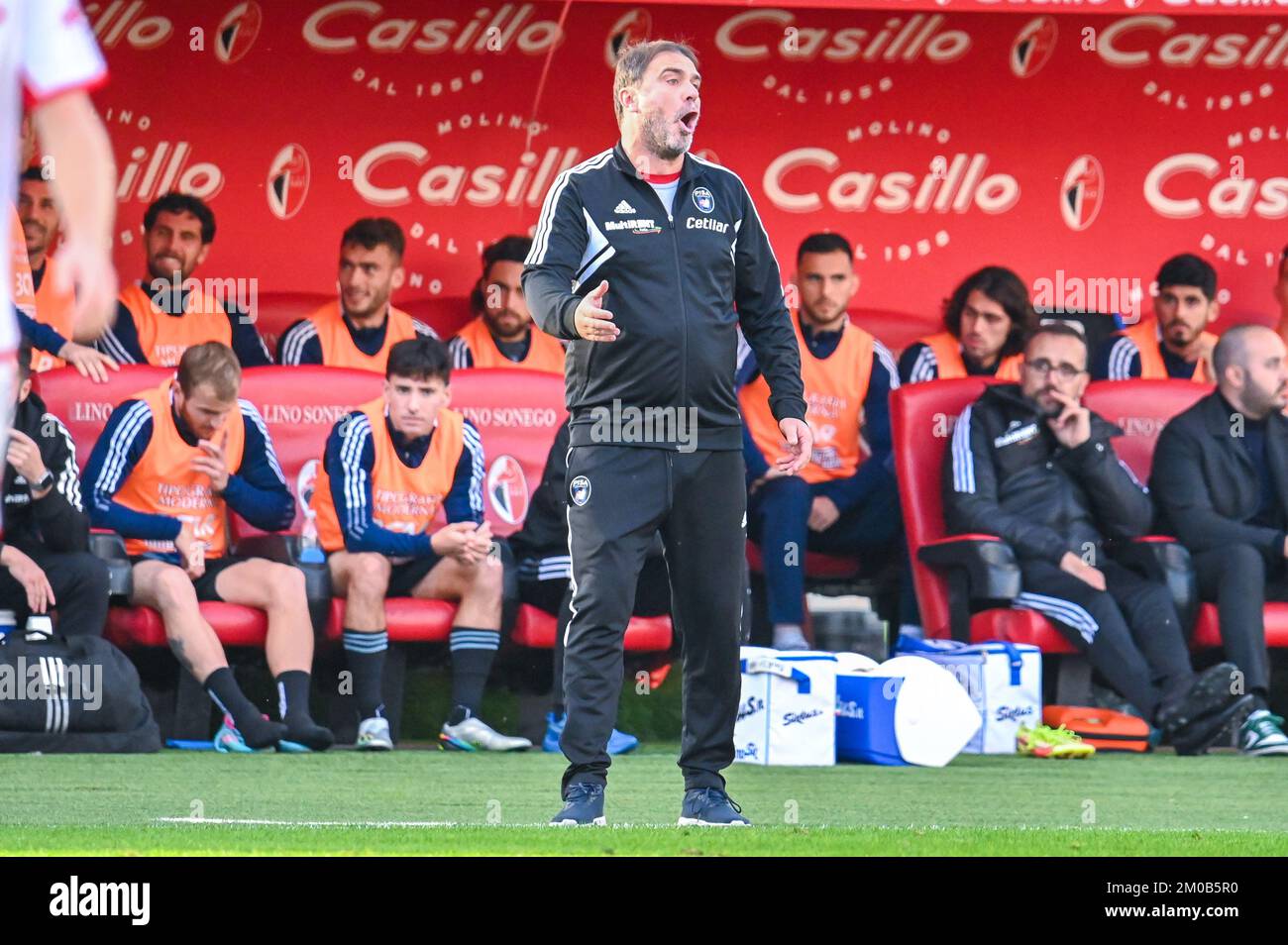 San Nicola stadium, Bari, Italy, December 04, 2022, Pisa's Head Coach ...