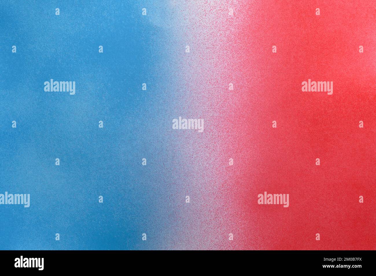 blue and red color spray paint gradient on white color paper Stock ...