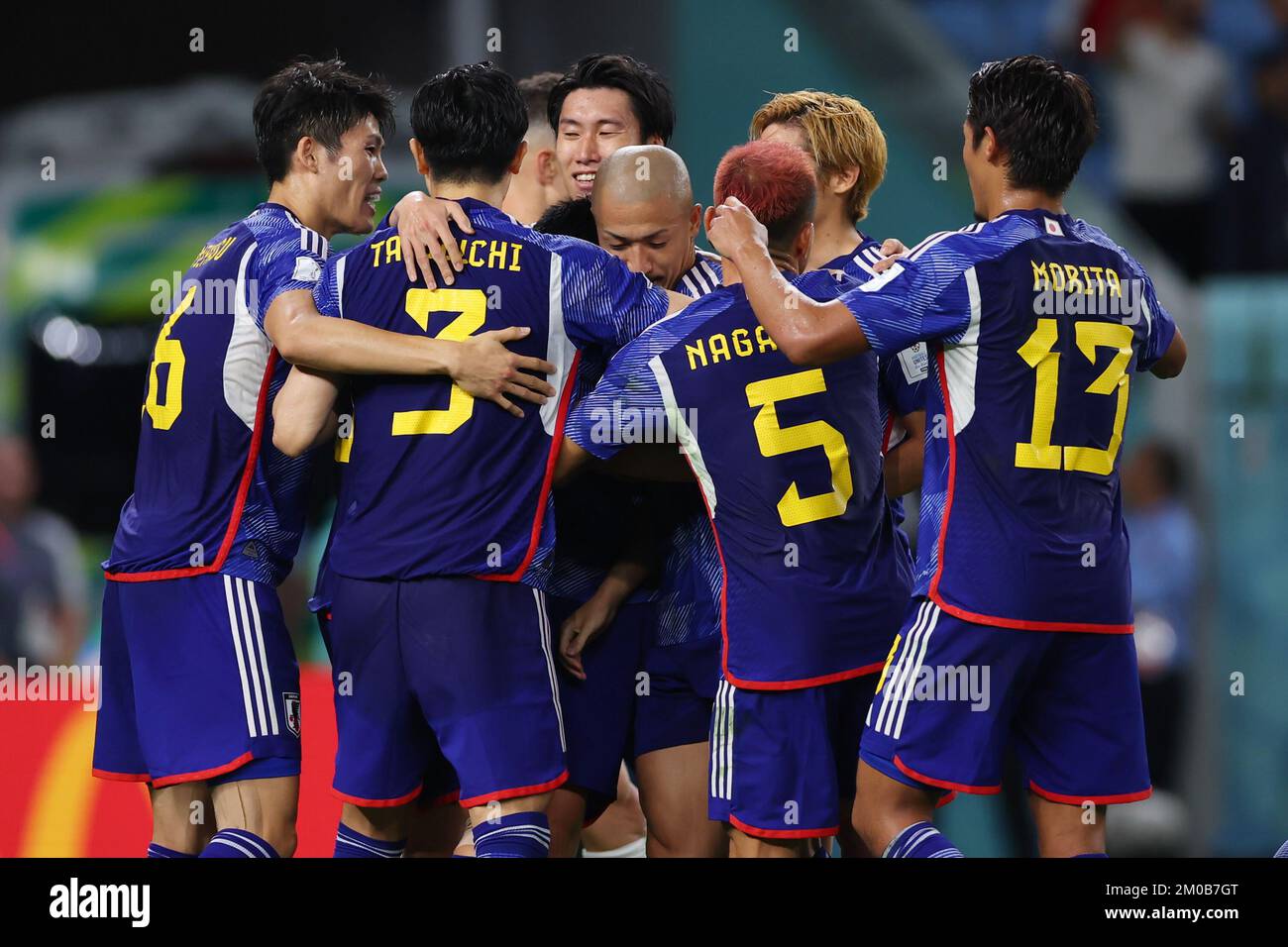 Al Wakrah, Qatar. 5th Dec, 2022. Daizen Maeda (JPN), Japan team group ...