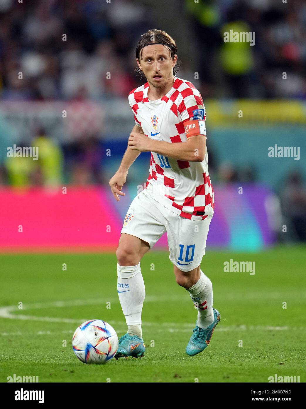 Croatia’s Luka Modric during the FIFA World Cup Round of Sixteen match ...