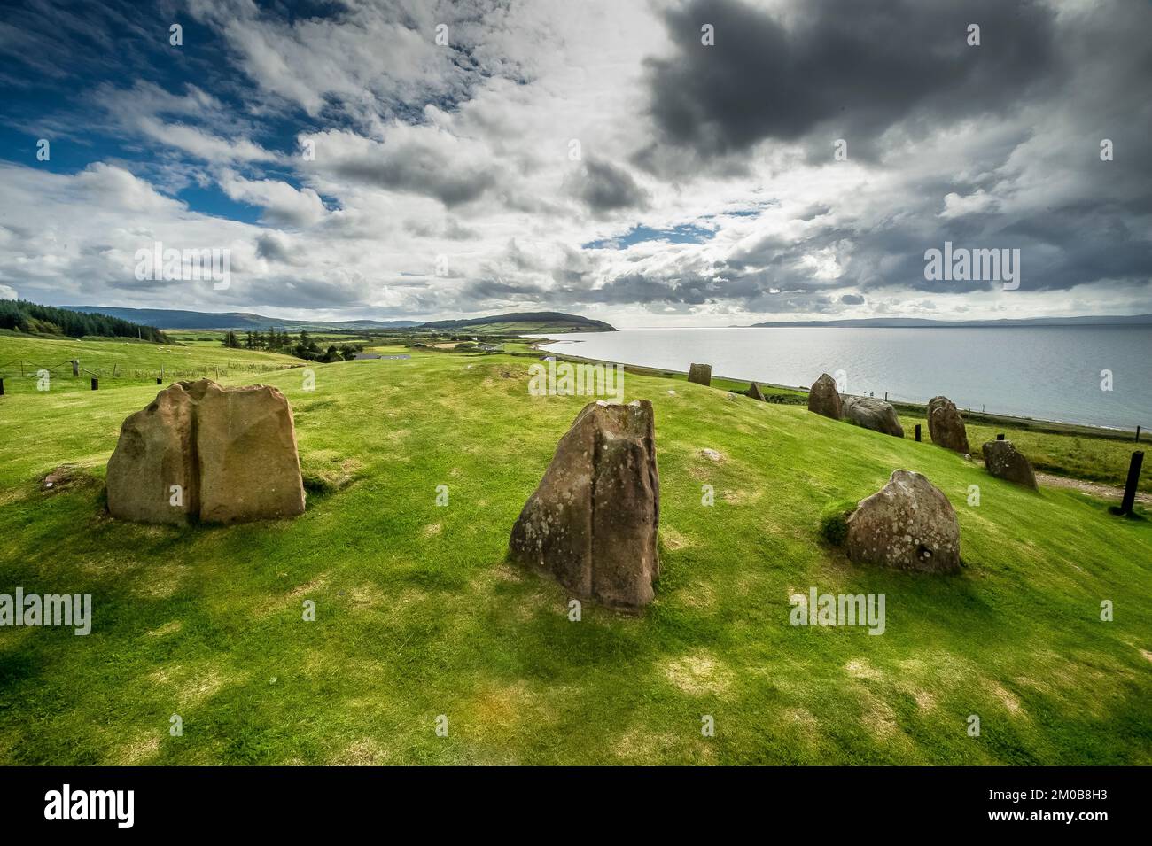 The image is of the Auchagallon stone circle bronze age burial site ...