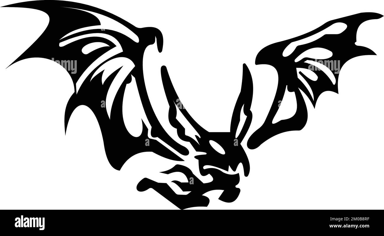 A vector of a black bat isolated on a white - perfect for background ...