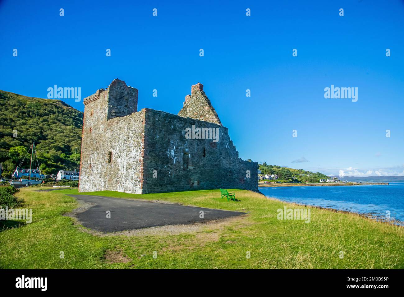 The image is of the 15th century ruinous fortress of the abandoned ...