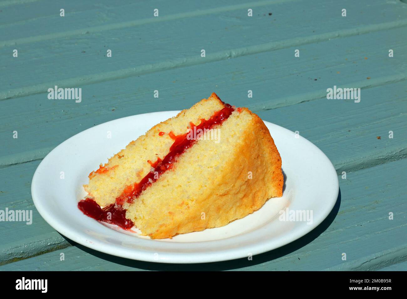 Victoria strawberry jam cake. Homemade cake Stock Photo - Alamy