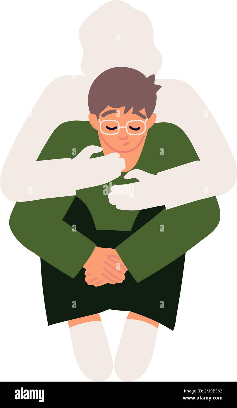 Male isolation despair Stock Vector Images - Alamy