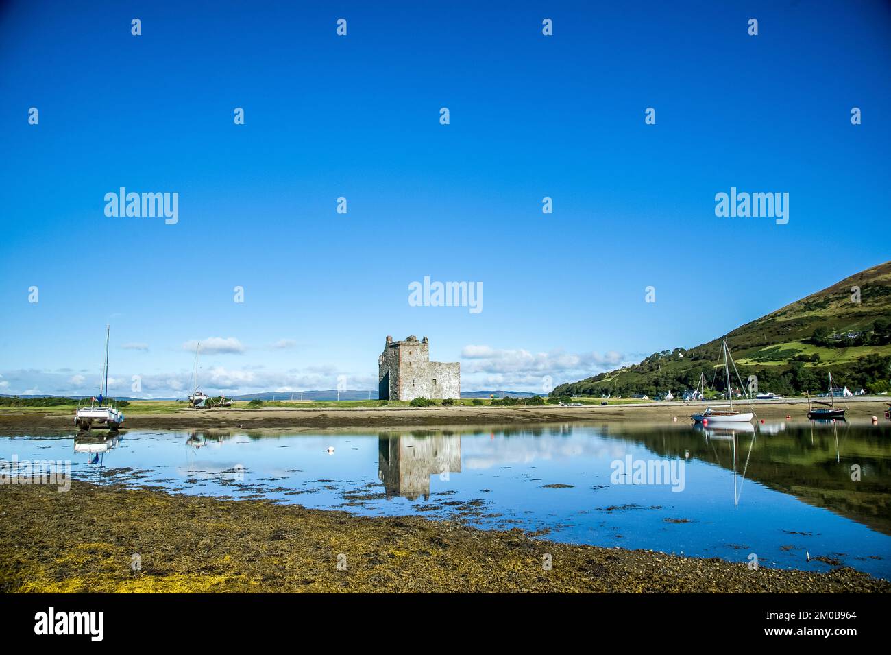 The image is of the 15th century ruinous fortress of the abandoned ...