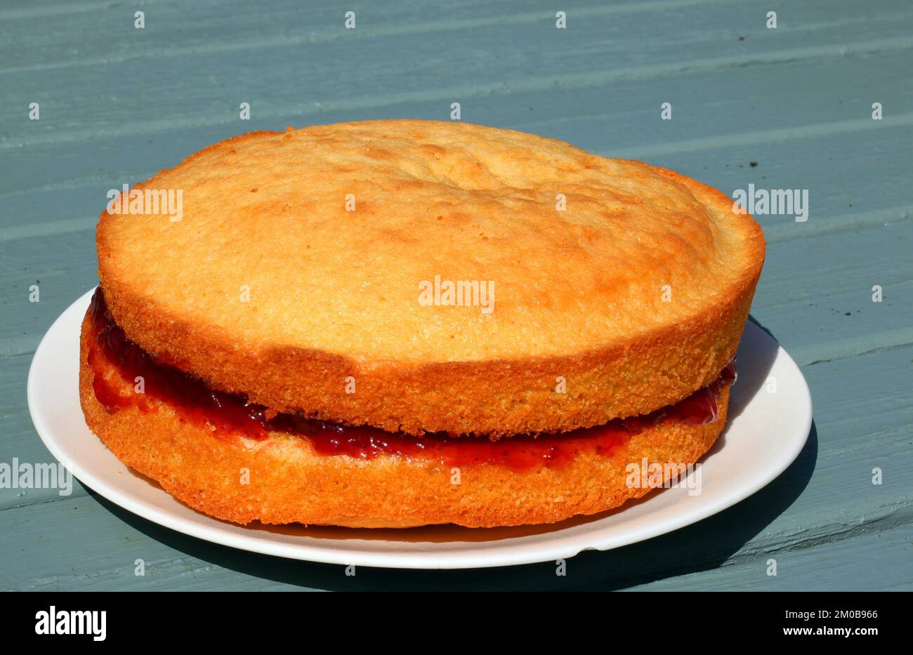 Victoria strawberry jam cake. Homemade cake Stock Photo - Alamy