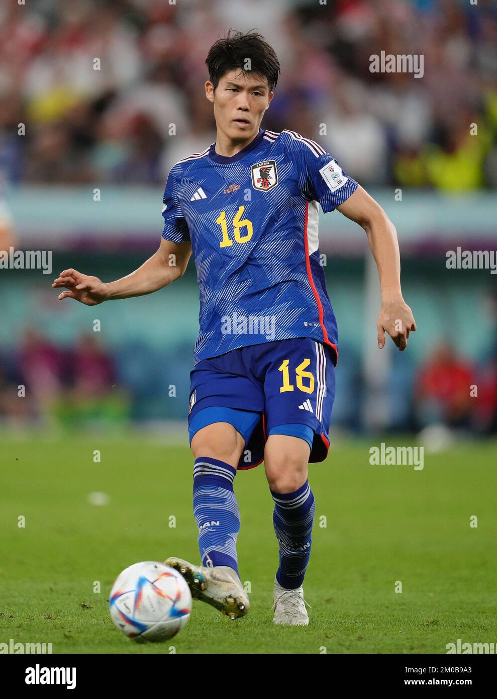 Japan’s Takehiro Tomiyasu during the FIFA World Cup Round of Sixteen ...