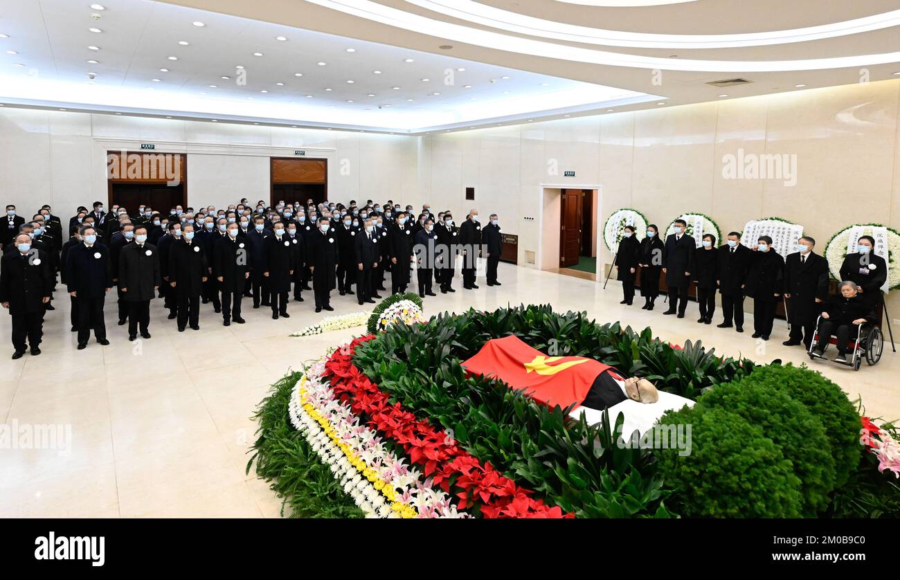 Beijing, China. 5th Dec, 2022. Xi Jinping, Li Keqiang, Li Zhanshu, Wang ...