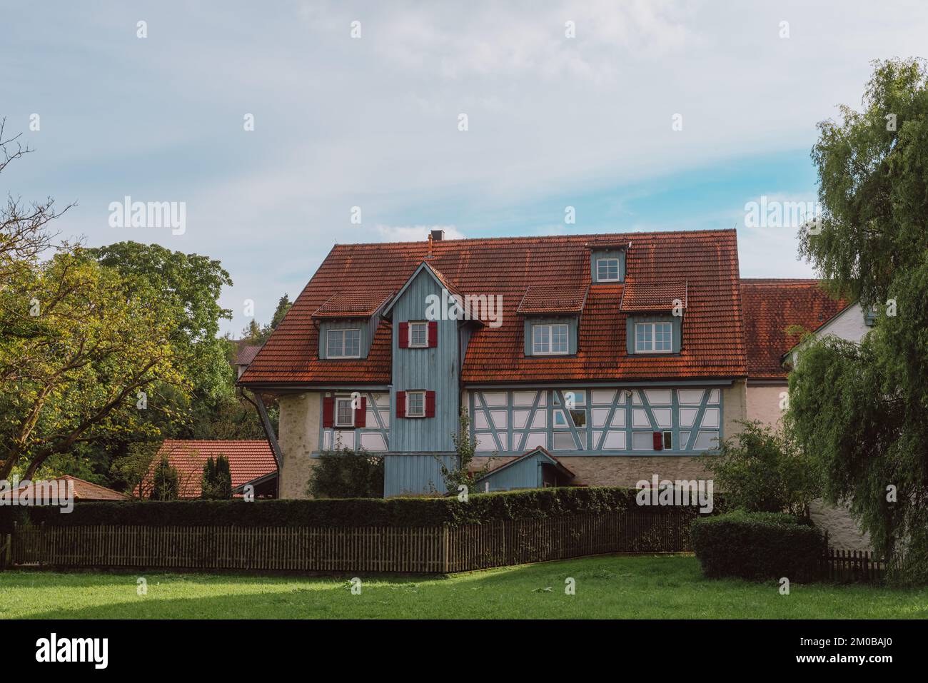 Traditional Small House With Beautiful Outdoor Decor Facade In Germany ...