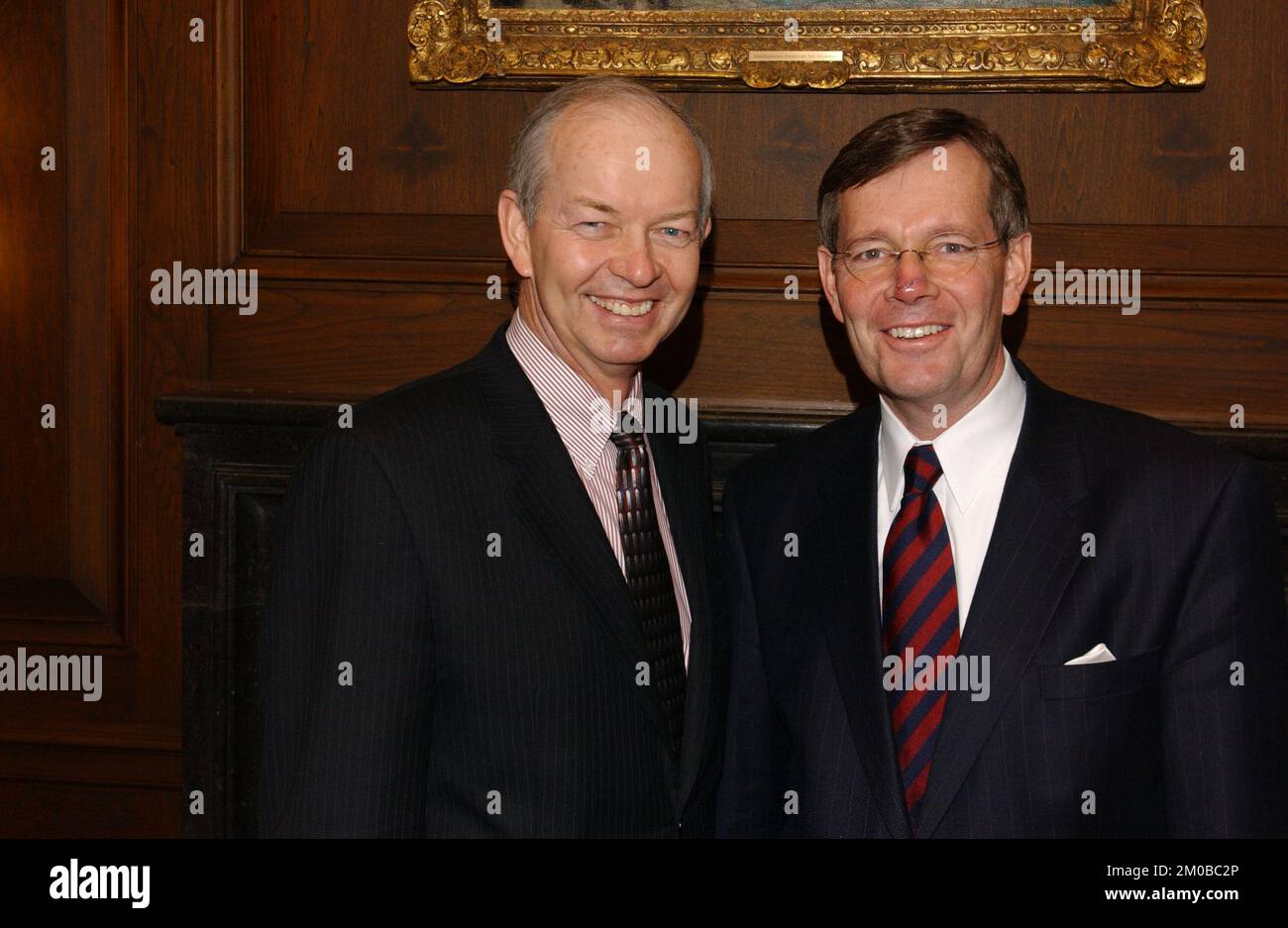 Administrator Mike Leavitt and staff member meet Wyoming Governor ...