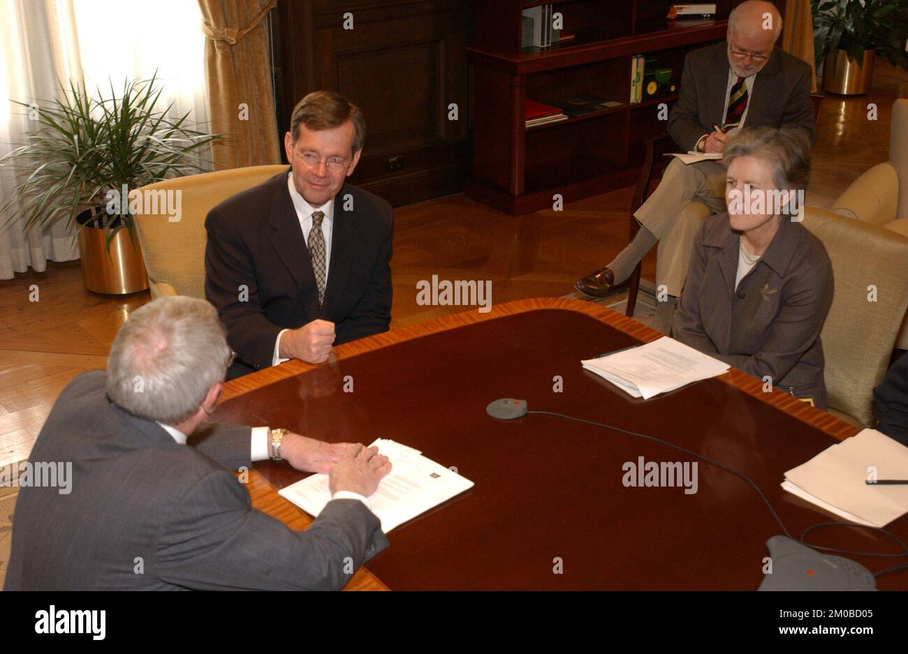 Mike Leavitt with unknown others , Environmental Protection Agency ...