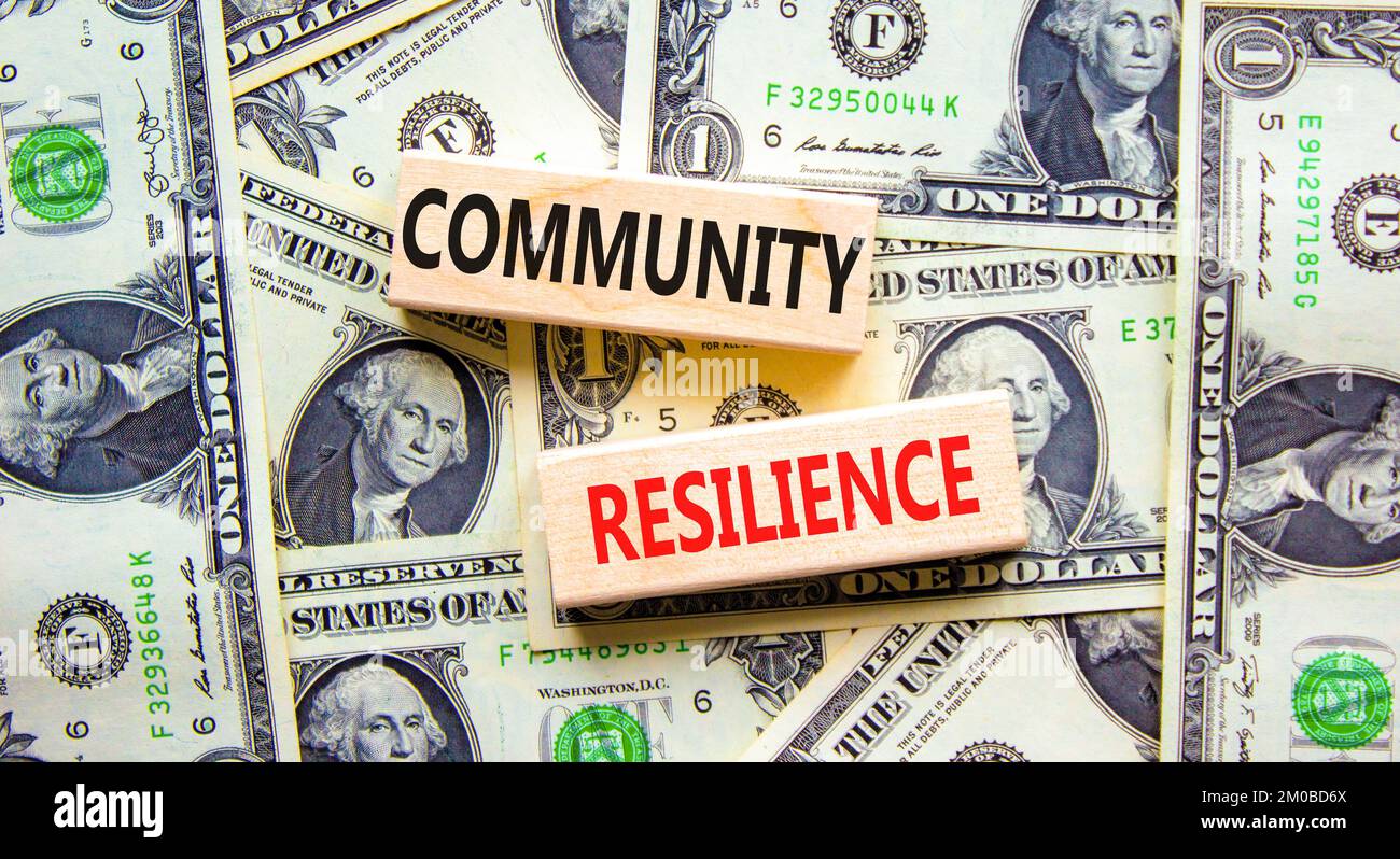 Community resilience symbol. Concept word Community resilience typed on ...