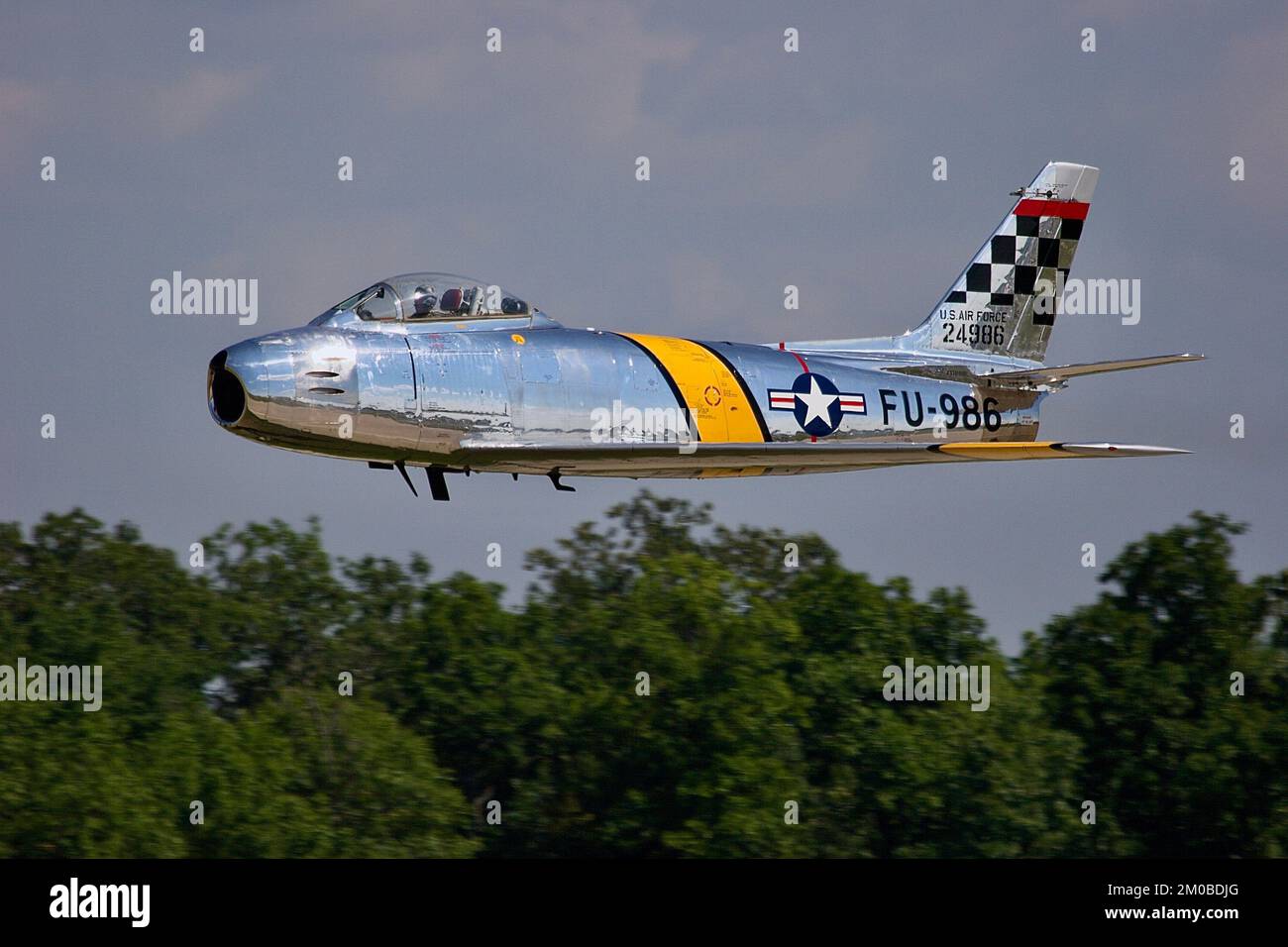 North American Aviation F86 Saber Jet Stock Photo - Alamy