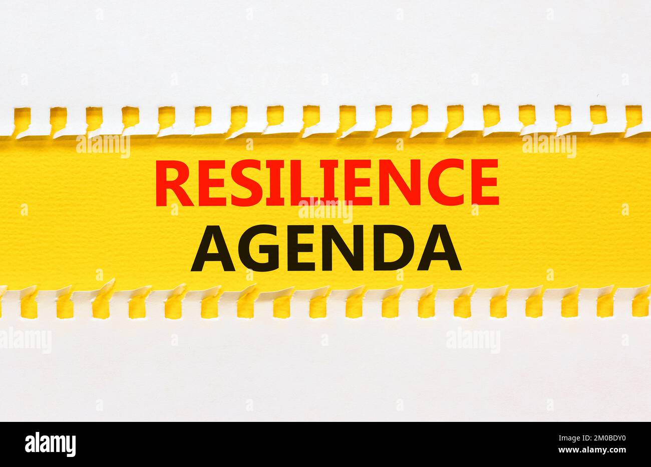 Resilience agenda symbol. Concept word Resilience agenda typed on ...