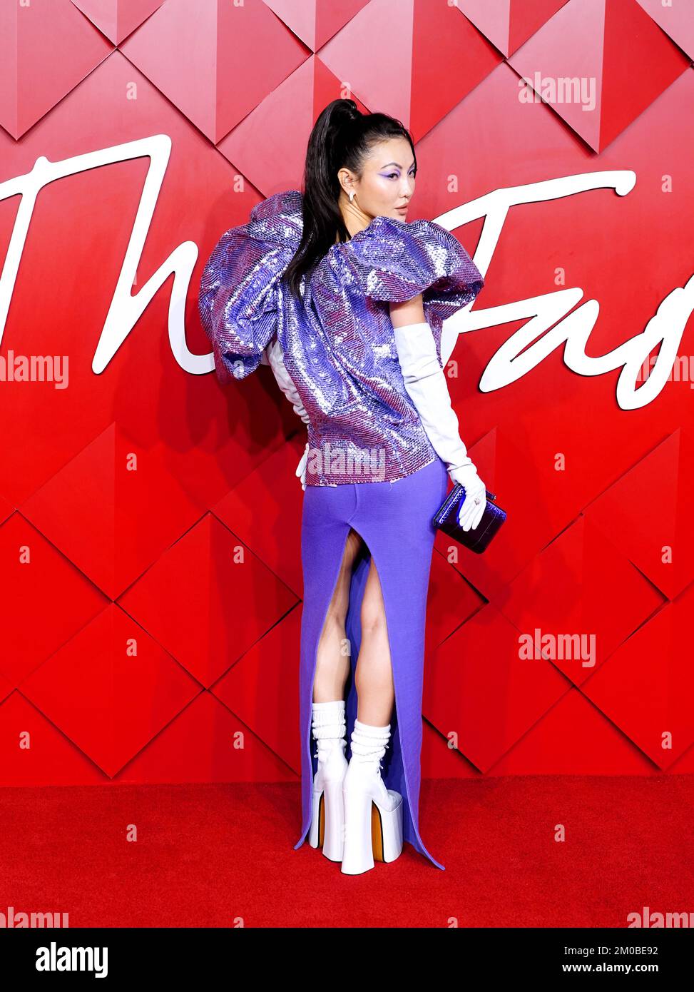 Jessica Wang attending the Fashion Awards 2022 held at the Royal Albert ...