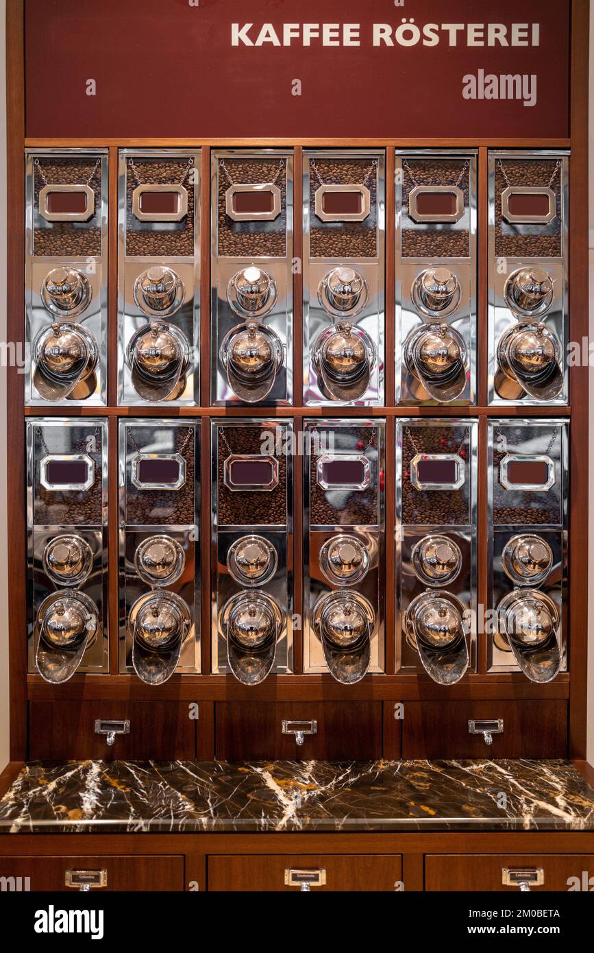 Coffee menu with different types cappuccino hi-res stock photography ...