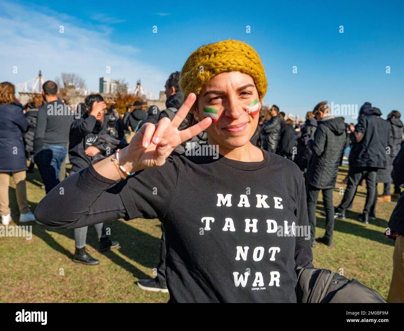 New York, New York, USA. 4th Dec, 2022. Hundreds gathered for an ...