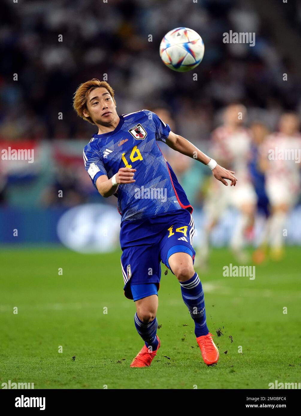 Japan’s Junya Ito during the FIFA World Cup Round of Sixteen match at ...