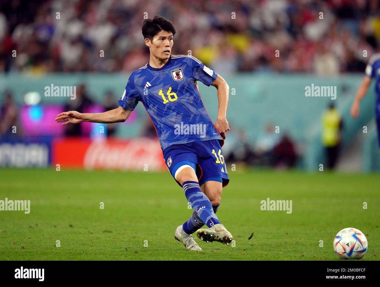 Japan’s Takehiro Tomiyasu during the FIFA World Cup Round of Sixteen ...