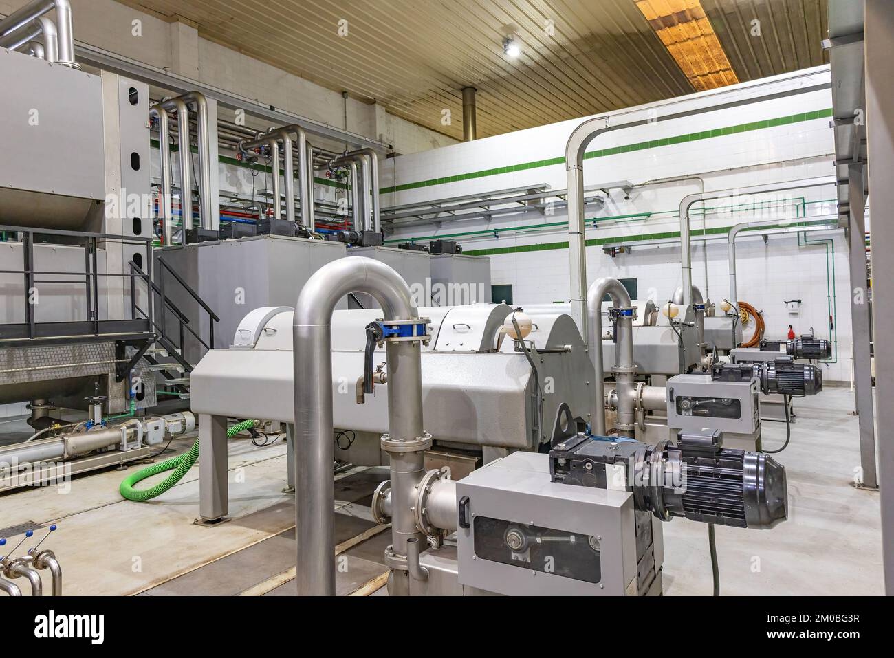 View of Stainless steel machinery Stock Photo - Alamy