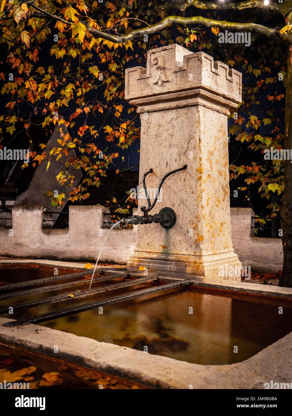 Night images of Basel City, Switzerland Stock Photo - Alamy