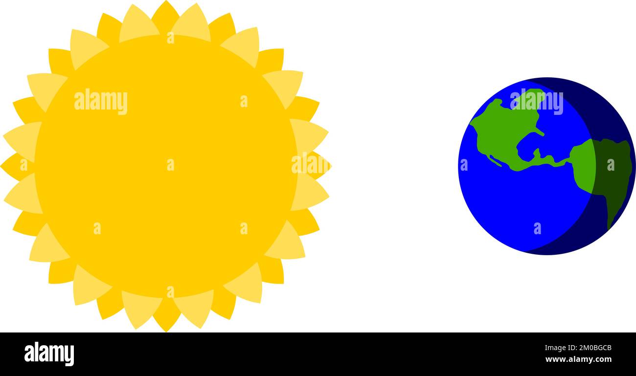 Symbolic Solar System Earth and Sun Icon Set. Vector Image Stock Vector ...