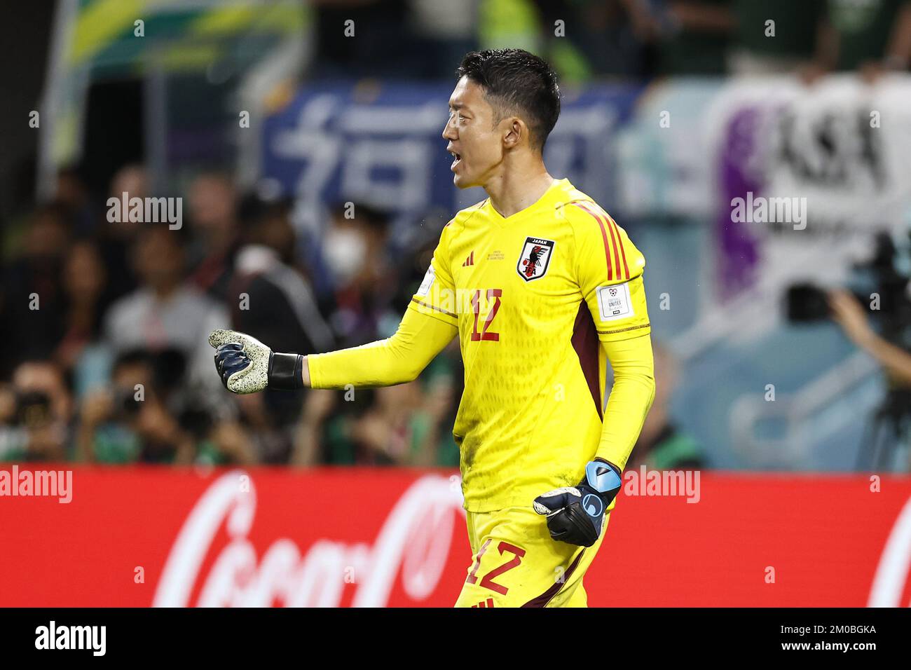 AL WAKRAH - Japan goalkeeper Shuichi Gonda during the FIFA World Cup ...
