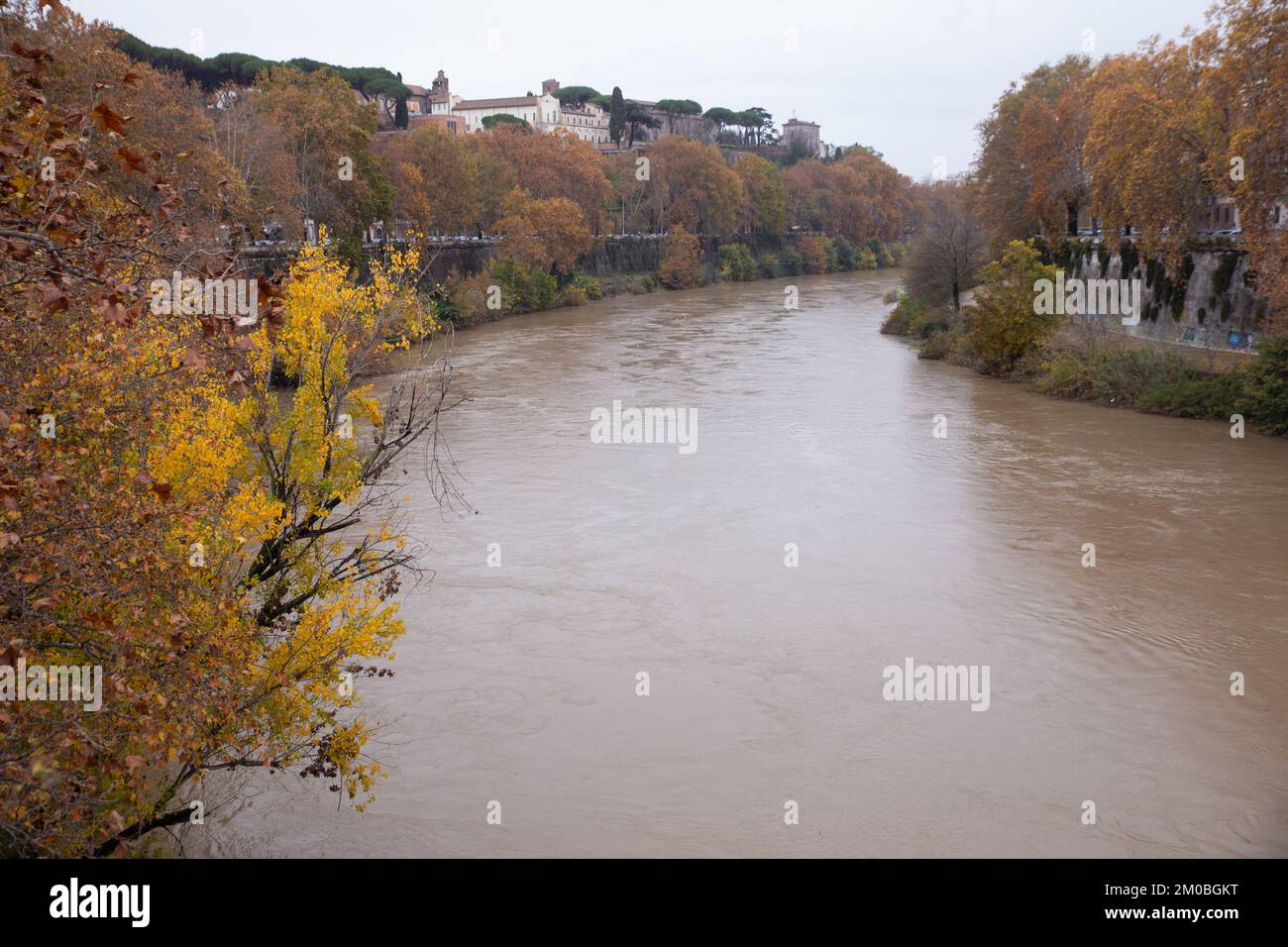 Rome, Italy. 4th Dec, 2022. View of Tiber river in Rome (Credit Image ...