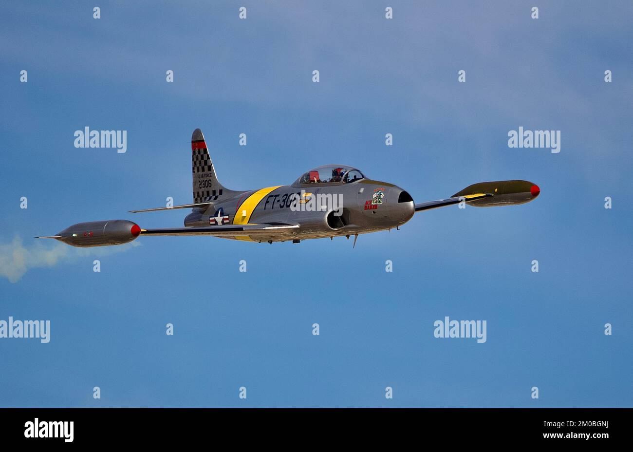 Lockheed T33 USAF jet trainer Stock Photo - Alamy