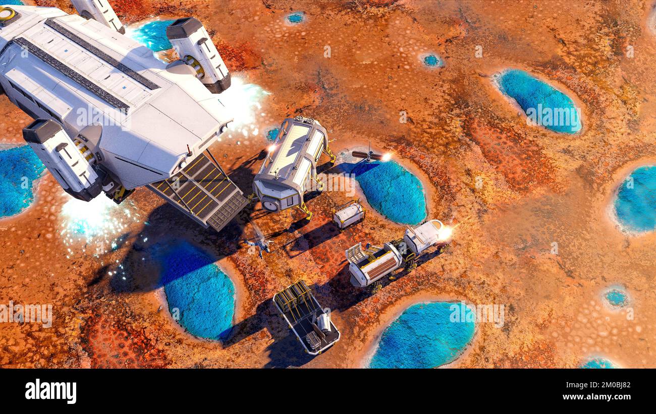 Discoveries of new worlds, colonizations. Space infrastructure. Planets ...