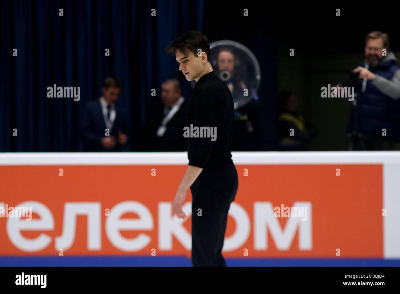 Makar Ignatov performs during the 2022 Russian Men's Figure Skating Championships at Yubileyny ...