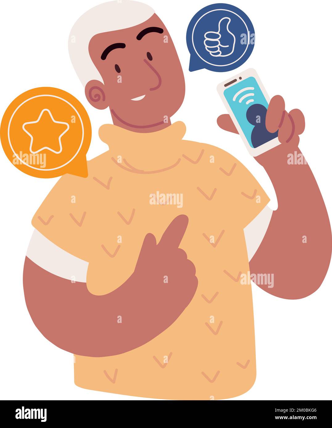 influencer young man Stock Vector Image & Art - Alamy
