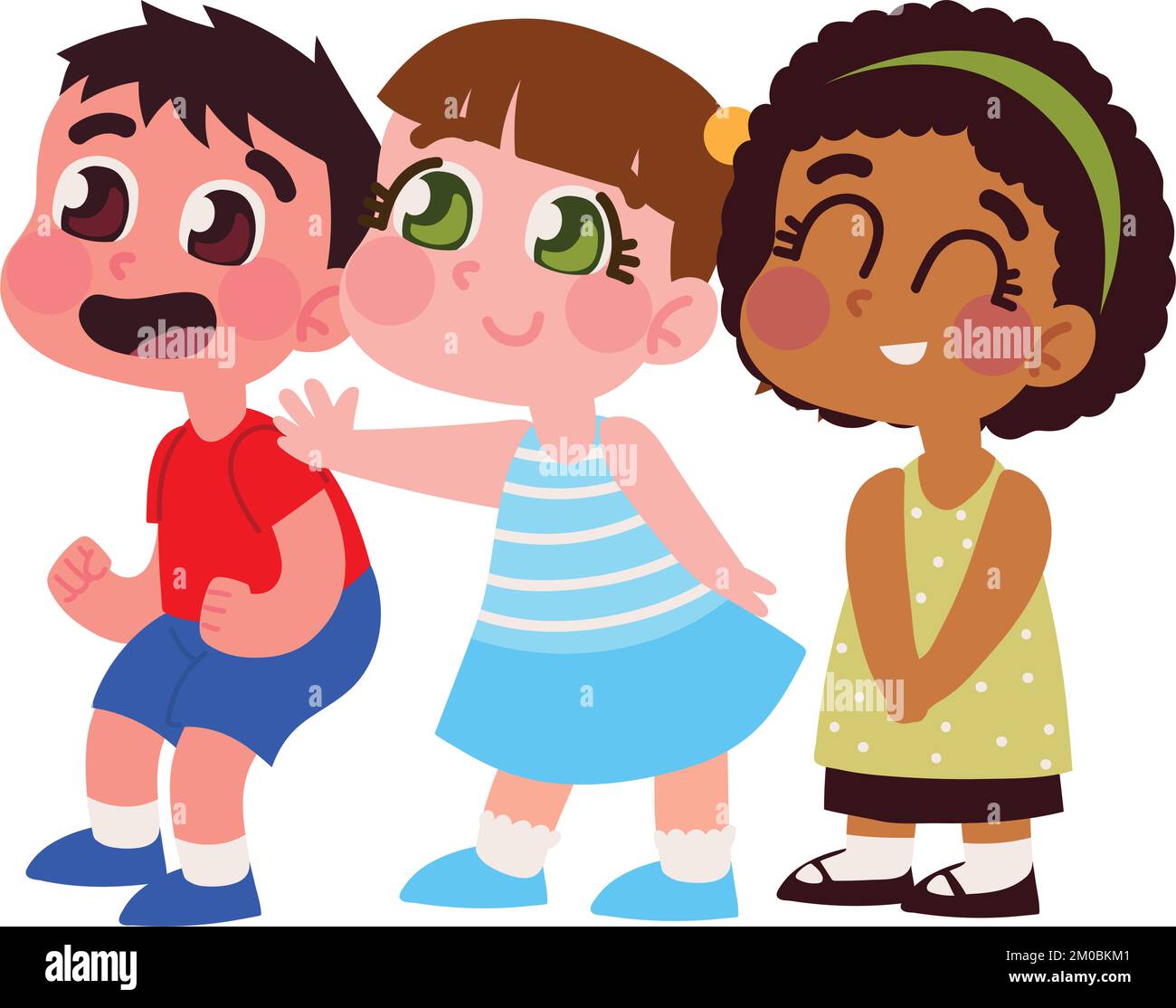 happy kids smiling Stock Vector Image & Art - Alamy