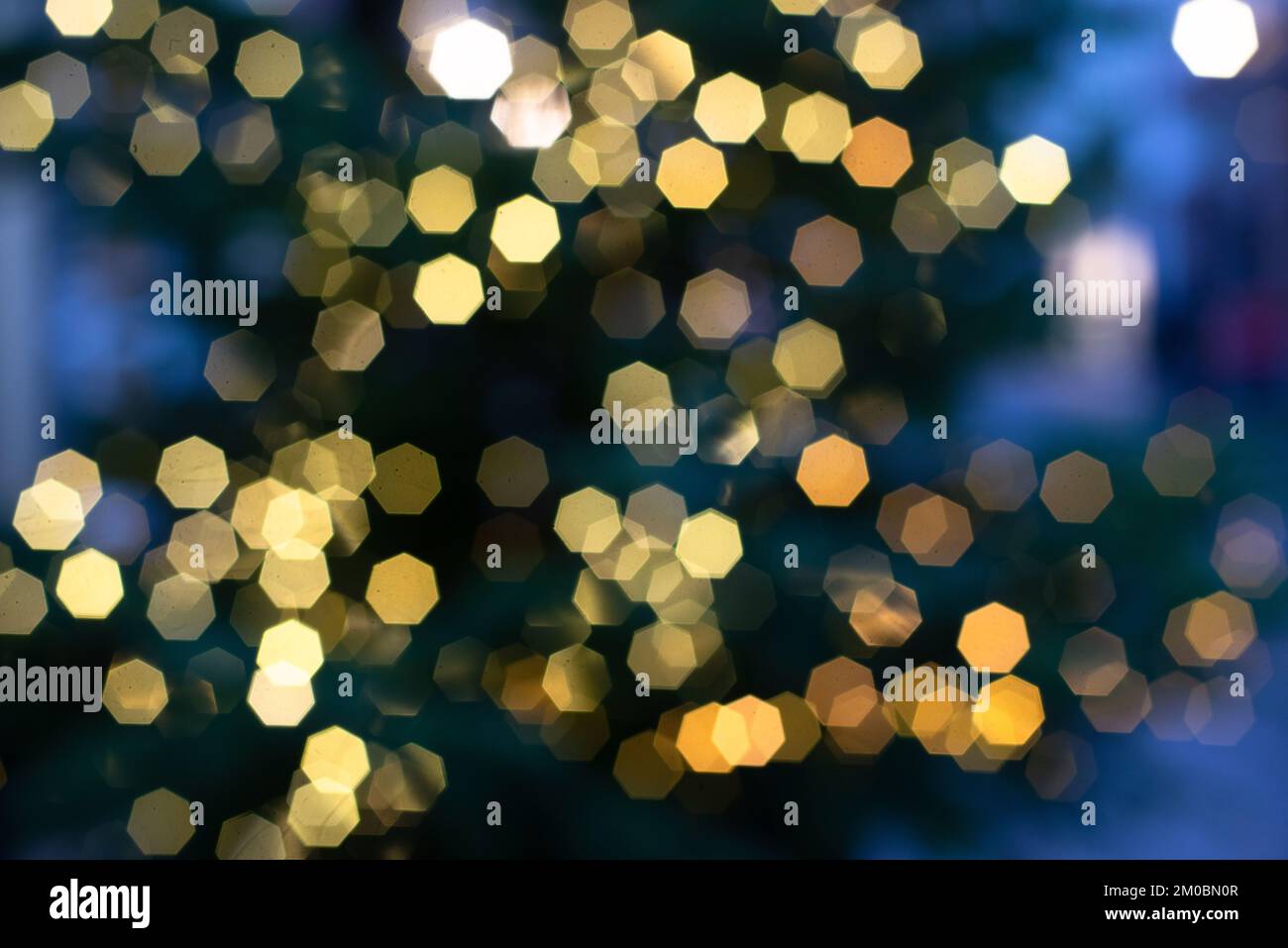 Bokeh background for christmas and new year, defocused round lights in ...