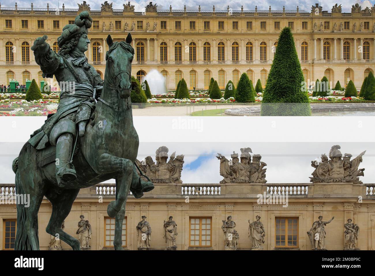 The beautiful Palace of Versailles one of the iconic symbols of French ...