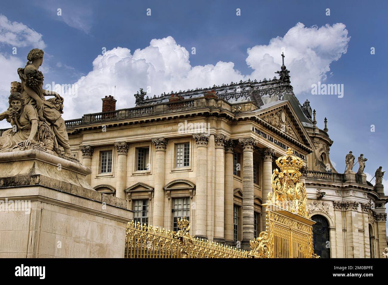 The beautiful Palace of Versailles one of the iconic symbols of French ...