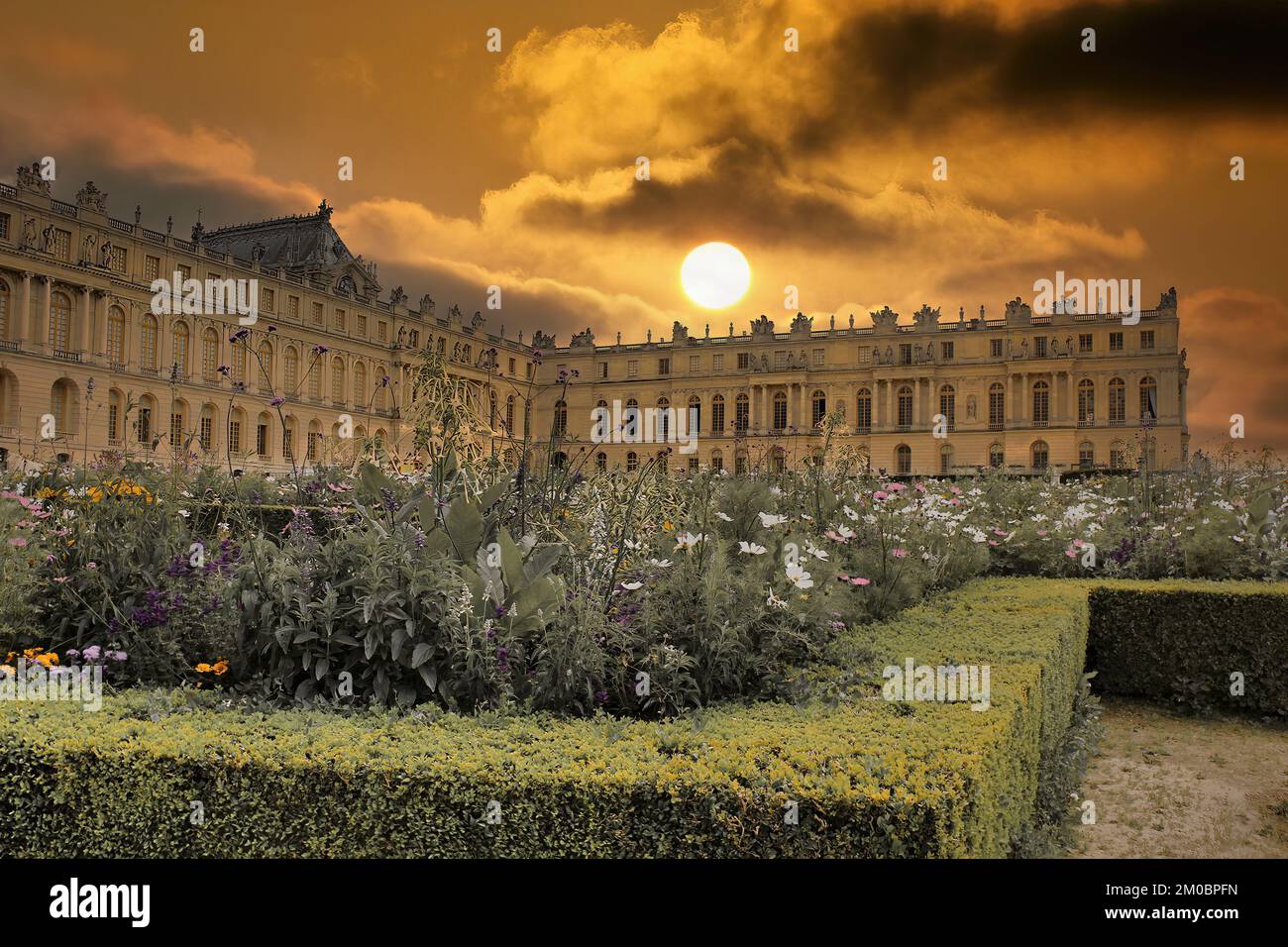 The beautiful Palace of Versailles one of the iconic symbols of French ...