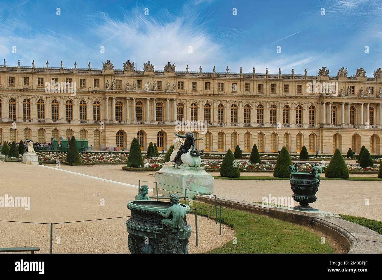 The beautiful Palace of Versailles one of the iconic symbols of French ...