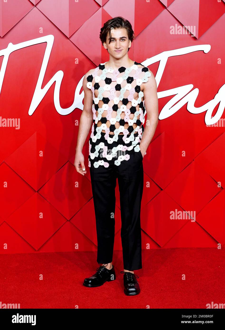 Sebastian Croft attending the Fashion Awards 2022 held at the Royal ...