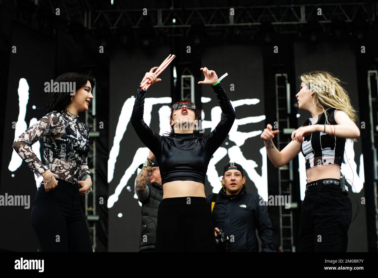 Bogota, Colombia. 04th Dec, 2022. Mexican band The Warning performs ...