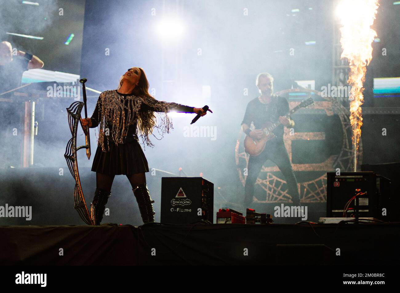 Bogota, Colombia. 04th Dec, 2022. The Netherlands band 'Epica' performs ...