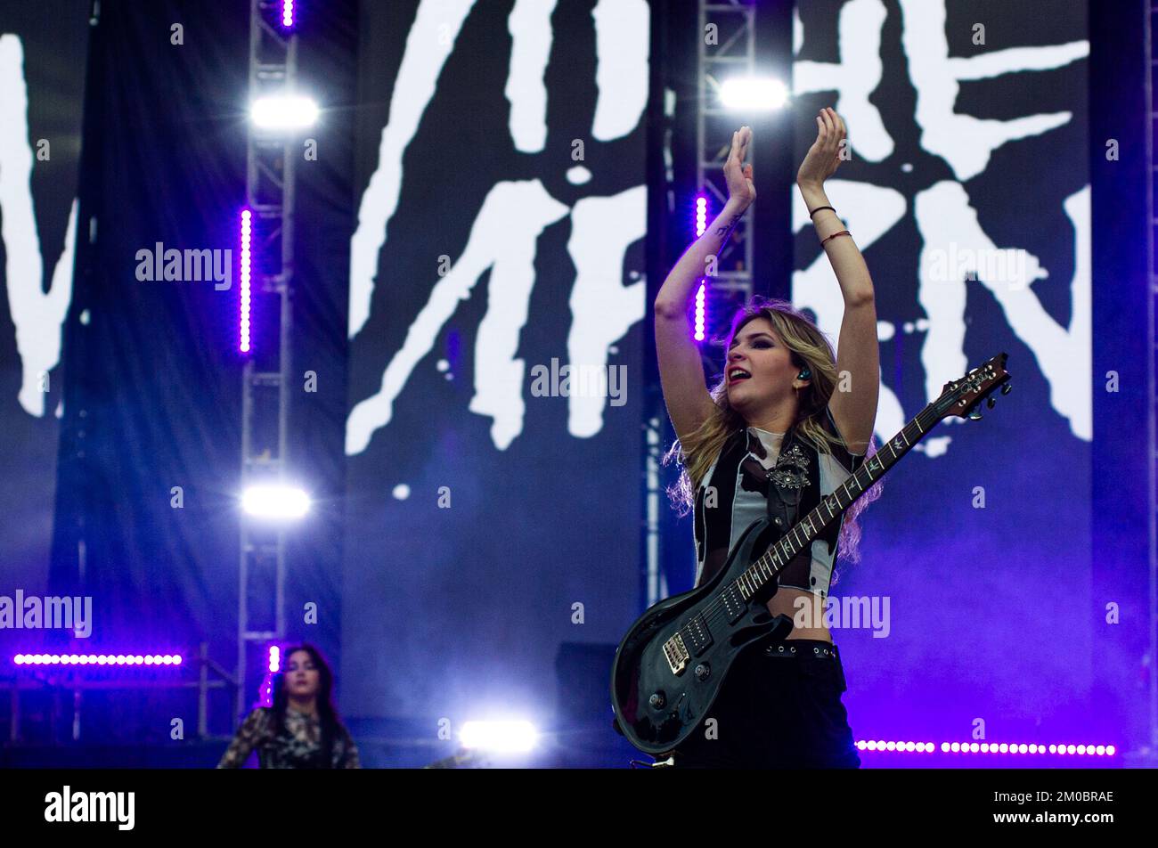 Bogota, Colombia. 04th Dec, 2022. Mexican band The Warning performs ...