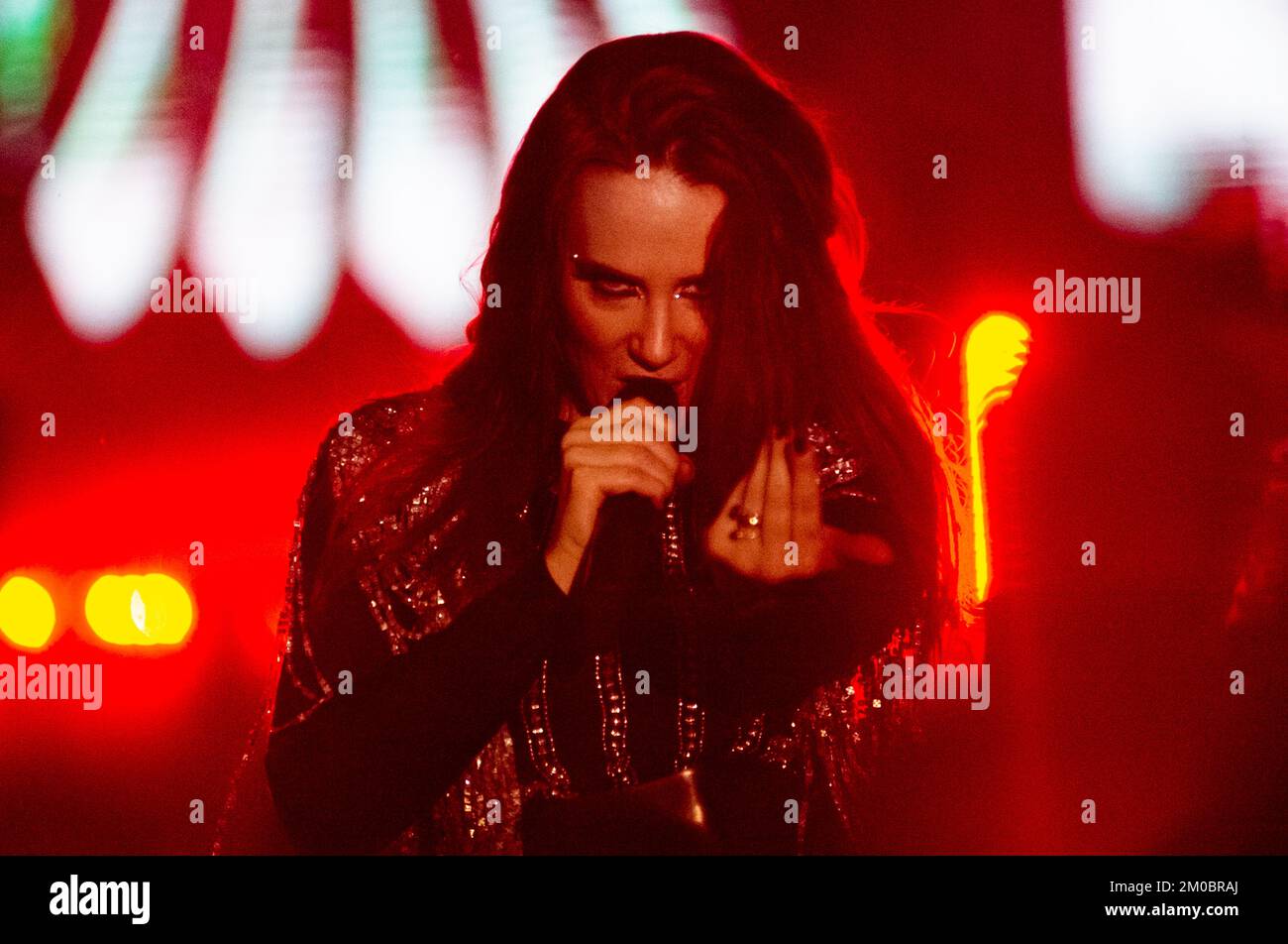 Bogota, Colombia. 04th Dec, 2022. The Netherlands band 'Epica' performs ...
