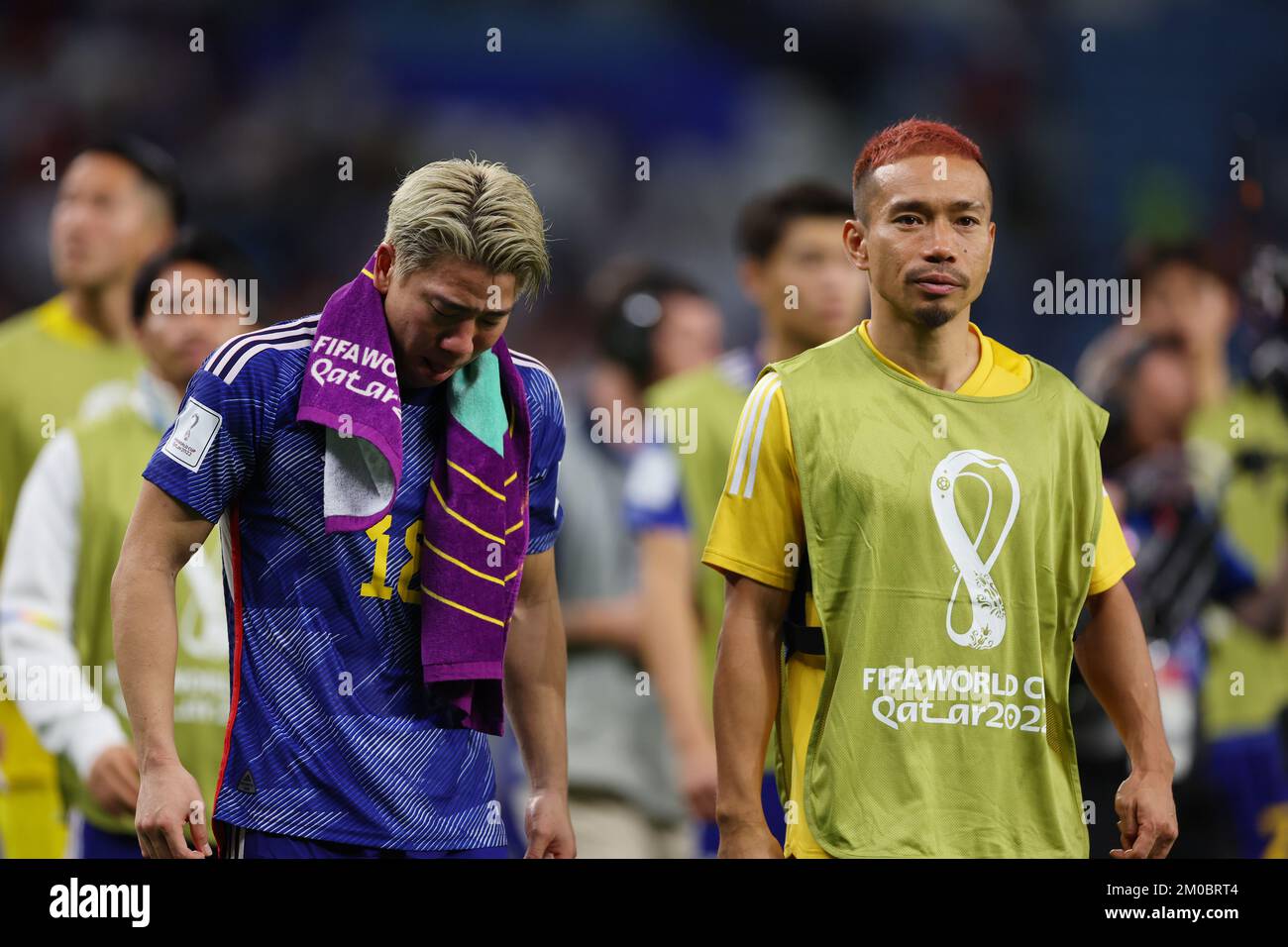 Al Wakrah, Qatar. 5th Dec, 2022. (L-R) Takuma Asano, Yuto Nagatomo (JPN ...