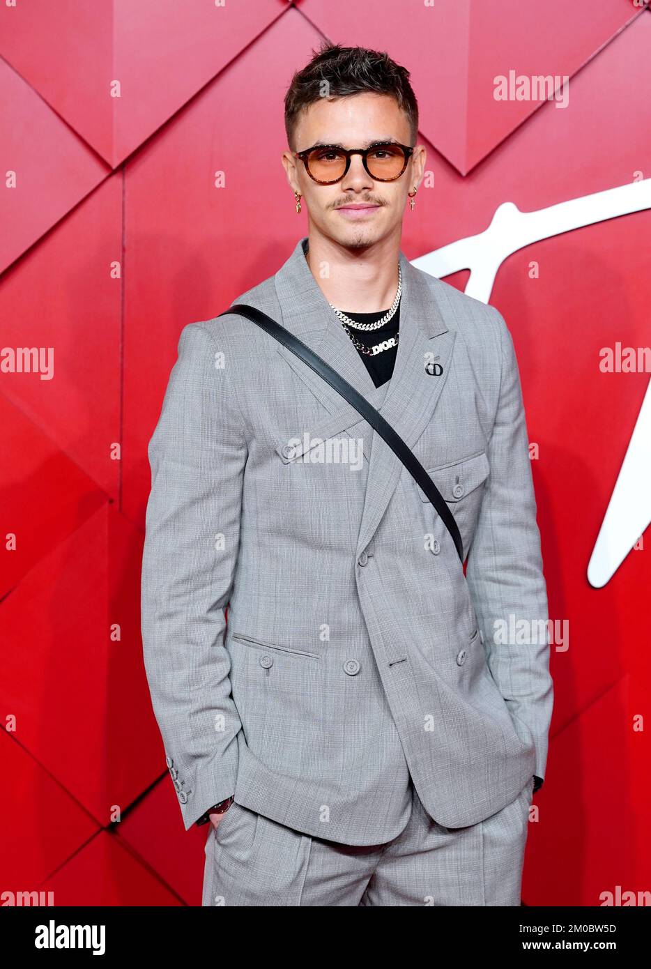 Romeo Beckham attending the Fashion Awards 2022 held at the Royal ...