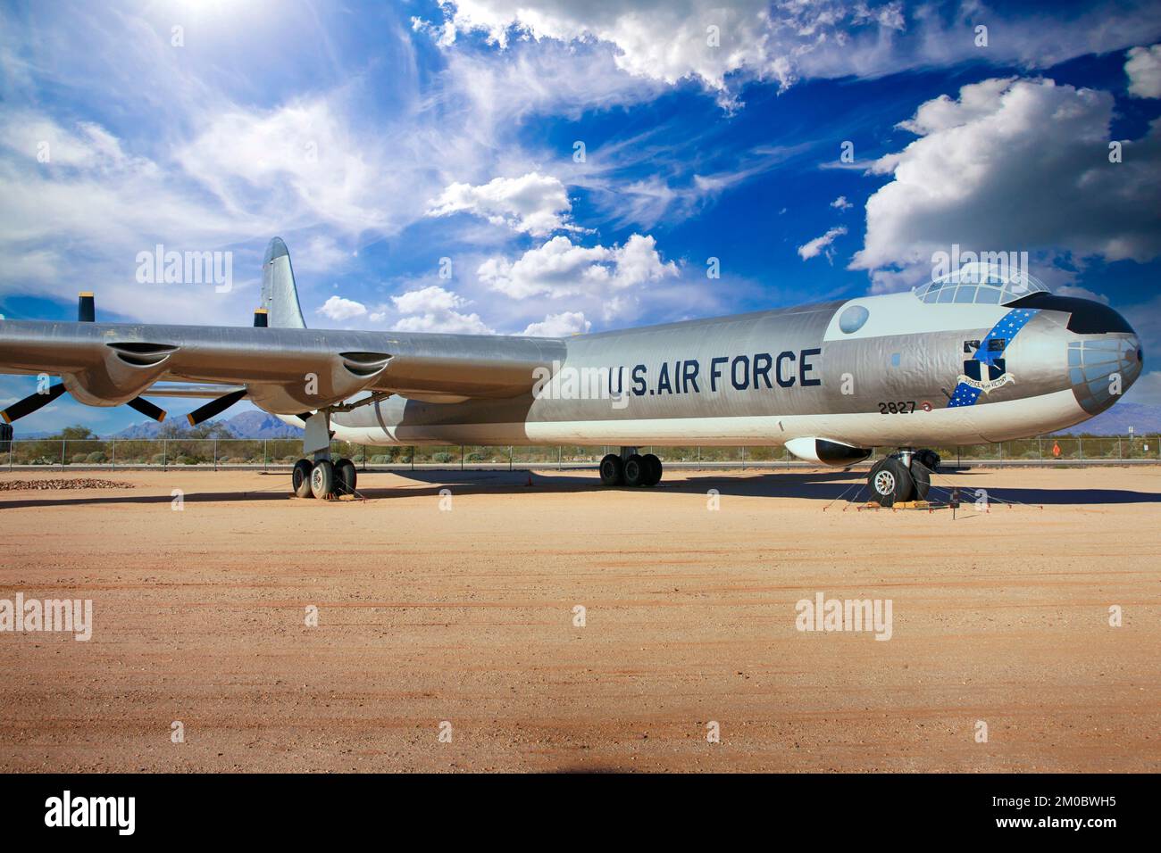 1955 Convair B-36 Peacemaker long-range strategic bomber plane on ...