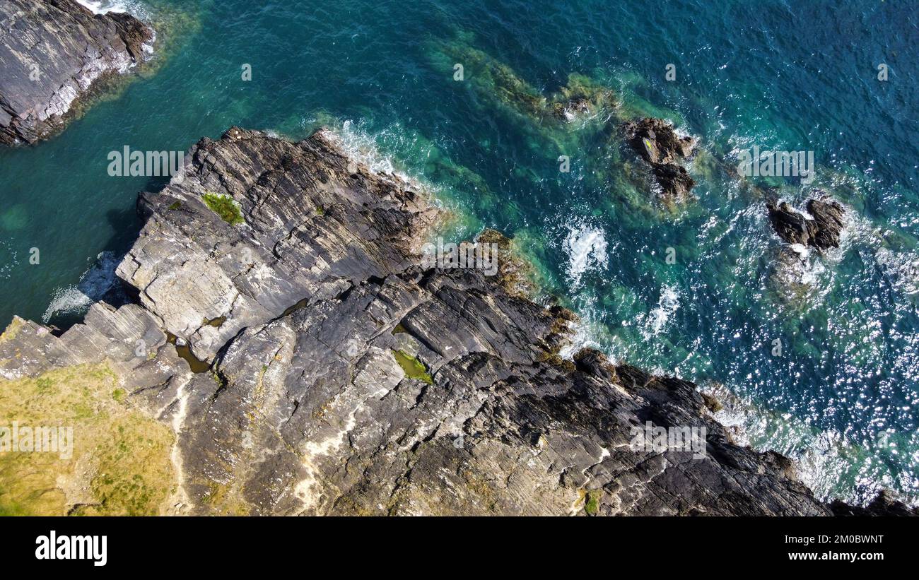 Epic cliffs of Ireland. The picturesque coast of the Celtic Sea, West ...
